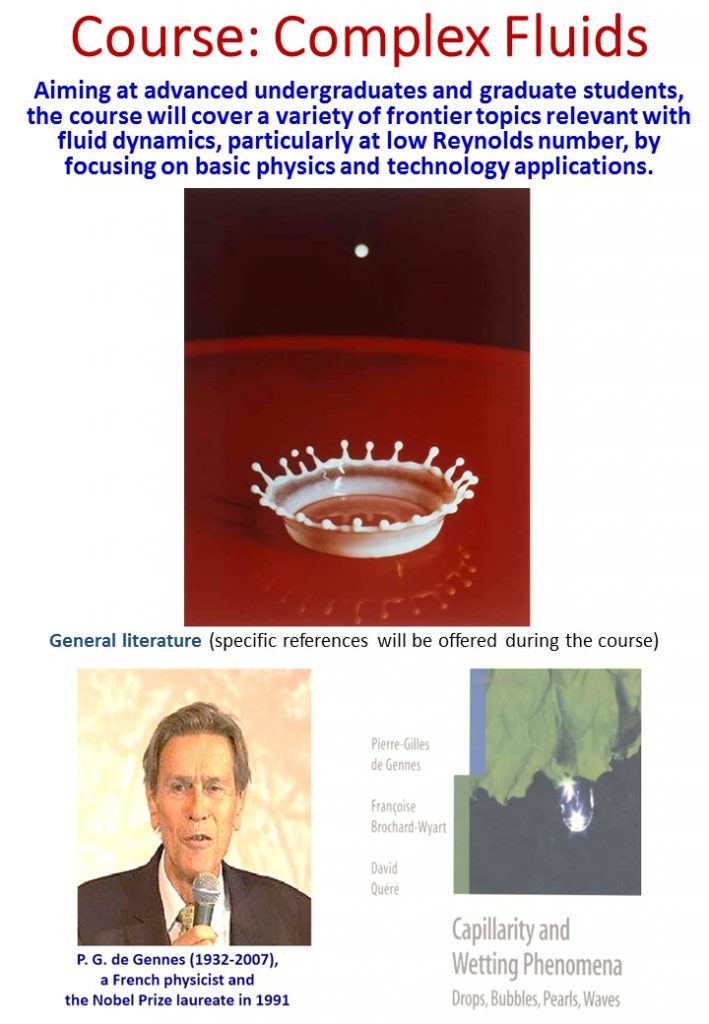 Course – Complexfluids Lab